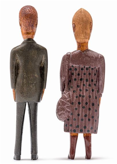 Johannes Segogela | Couple III: Man in Black Suit and Pregnant Woman in ...