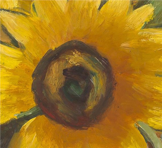 Emily I. Fern | Sunflowers in a Ginger Jar (1952) | MutualArt