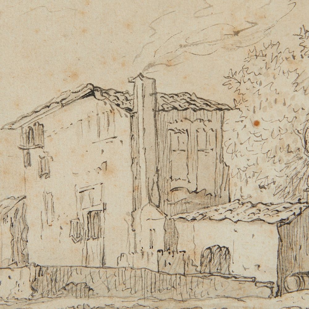 Italian School, 18th Century | Italian Old Master Pen and Ink Landscape ...