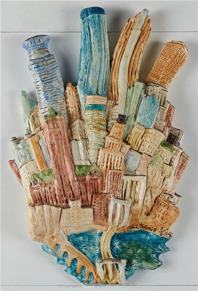 Aldo Moroni | Aldo Moroni Ceramic Minneapolis Cityscape (1995) | MutualArt