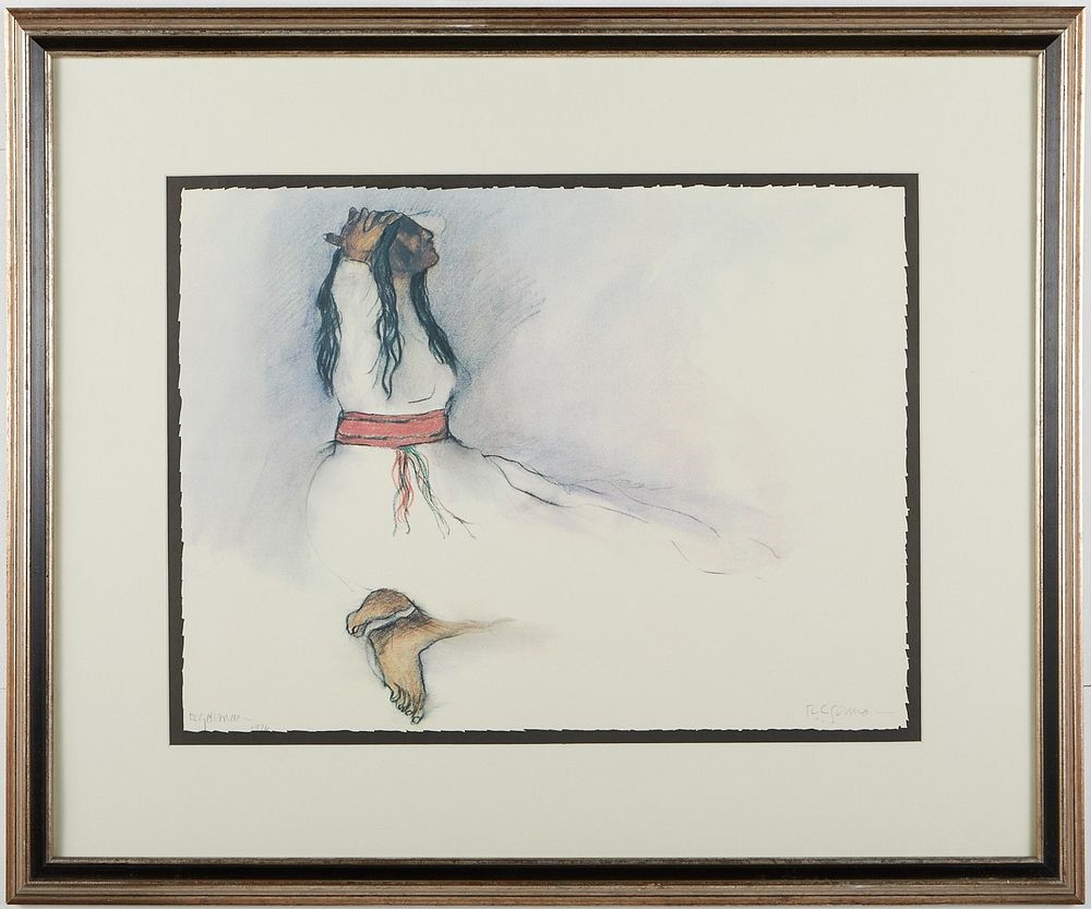 R.C. Gorman | RC Gorman Navajo Woman Lithograph 1976 (1976) | MutualArt