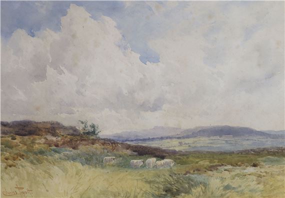 Charles Pigott | Sheep in a landscape | MutualArt