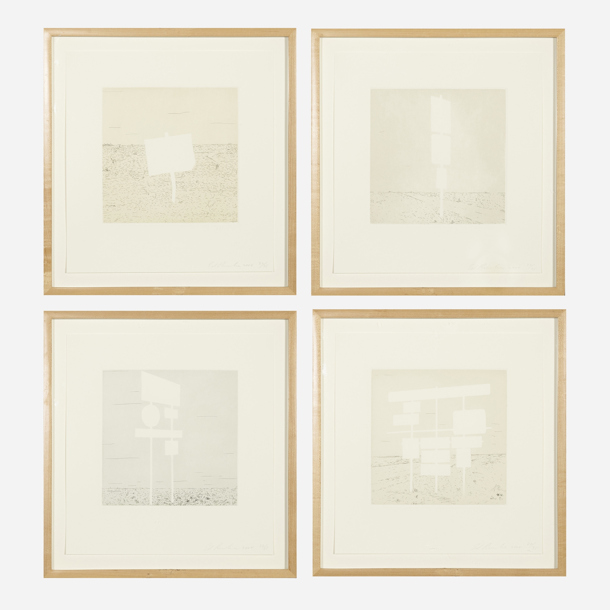 Ed Ruscha | Blank Signs (2004) | MutualArt