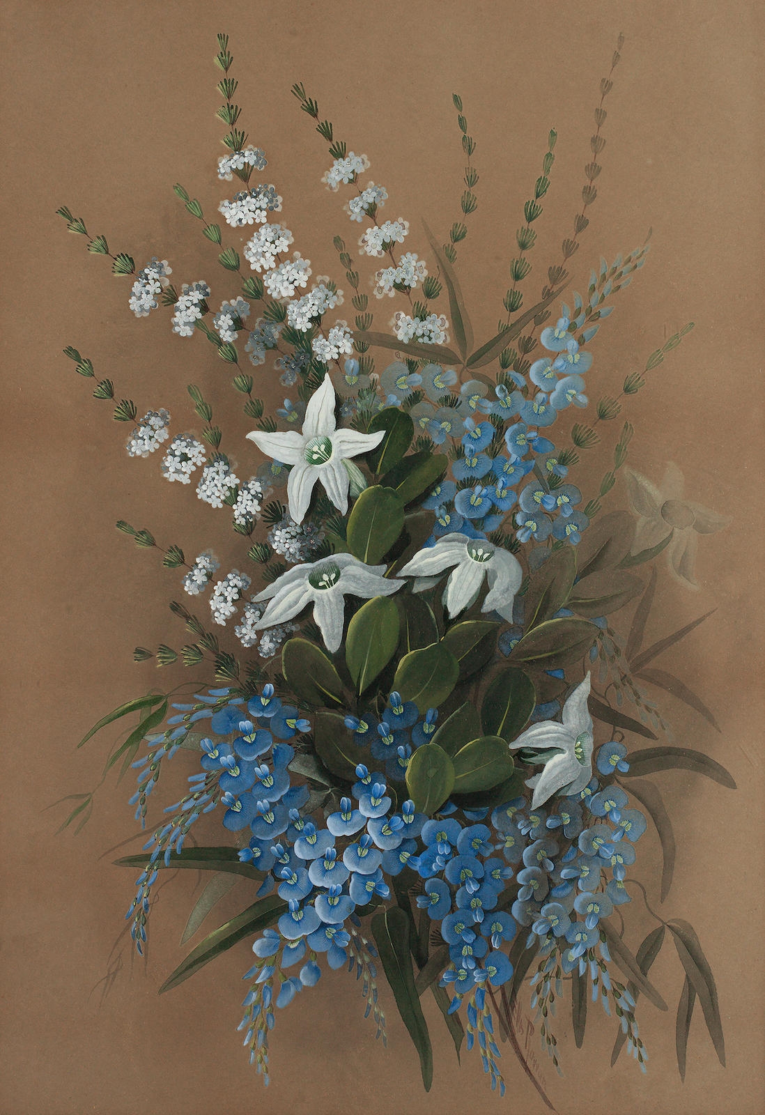 Marian Ellis Rowan | Decorated Screen with Wildflowers | MutualArt