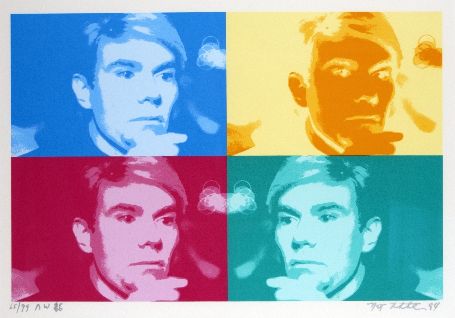 Nathan Louis Finkelstein | Four colored Warhol (1994) | MutualArt