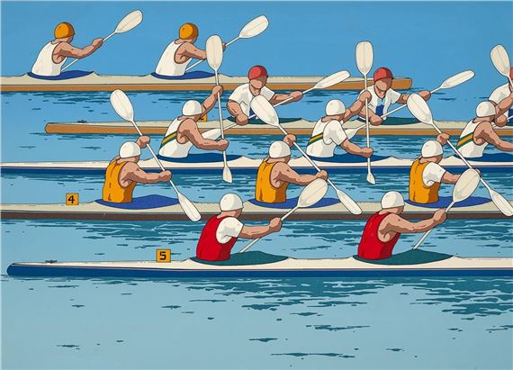 James Willebrant | Four Man Kayaks (1987) | MutualArt