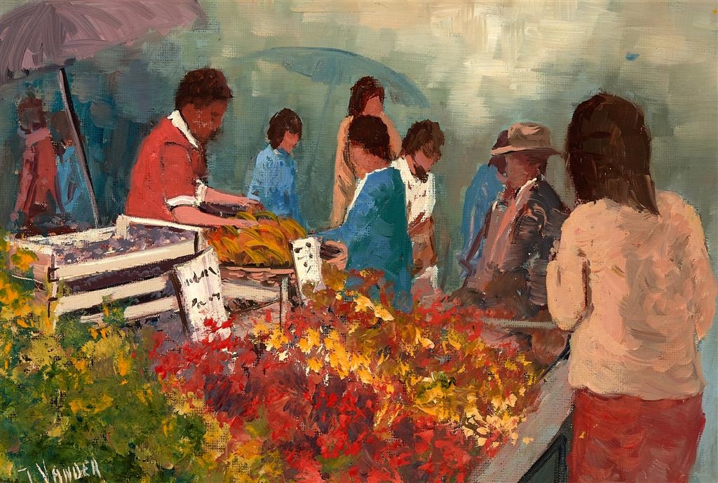 John Vander | Market Day | MutualArt