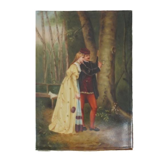 Robert Julius Beyschlag | Antique German Porcelain Plaque | MutualArt