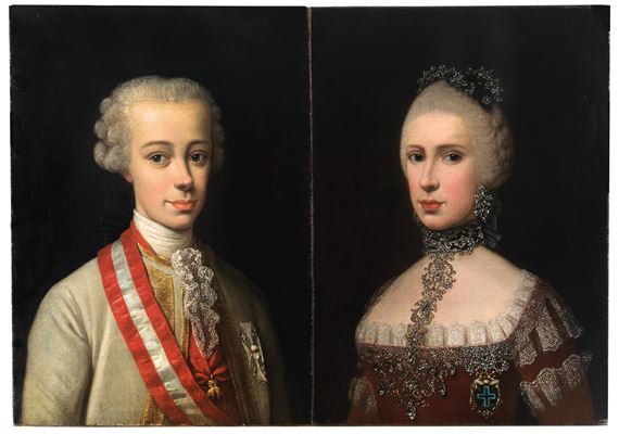 Violante Beatrice Siriès‏ | Double Portrait of Peter Leopold of ...