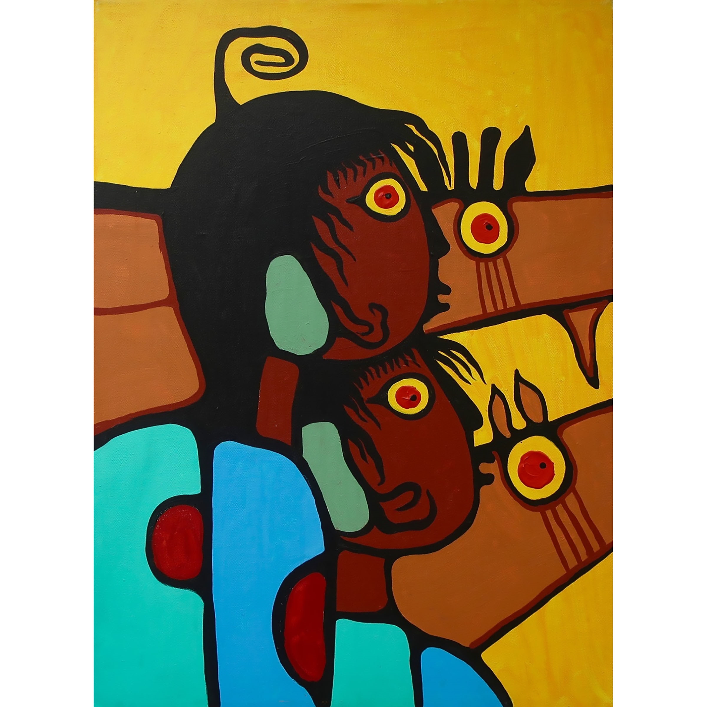 Brian Marion | UNTITLED (FAMILY WITH MOOSE) | MutualArt