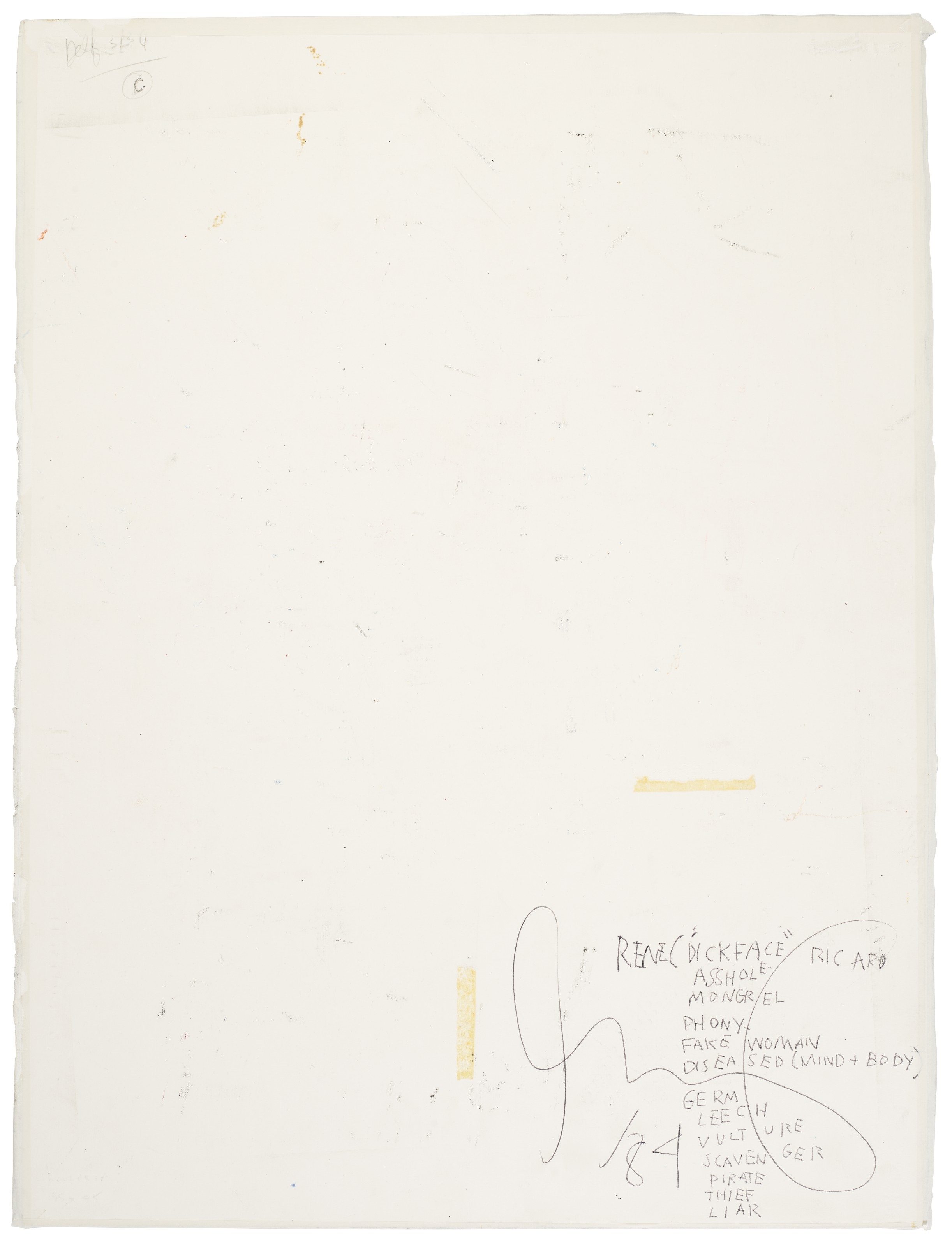 Jean-Michel Basquiat | Réne Ricard (1984) | MutualArt