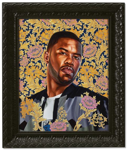 Kehinde Wiley | Portrait of Quentin Lee Moore (2017) | MutualArt