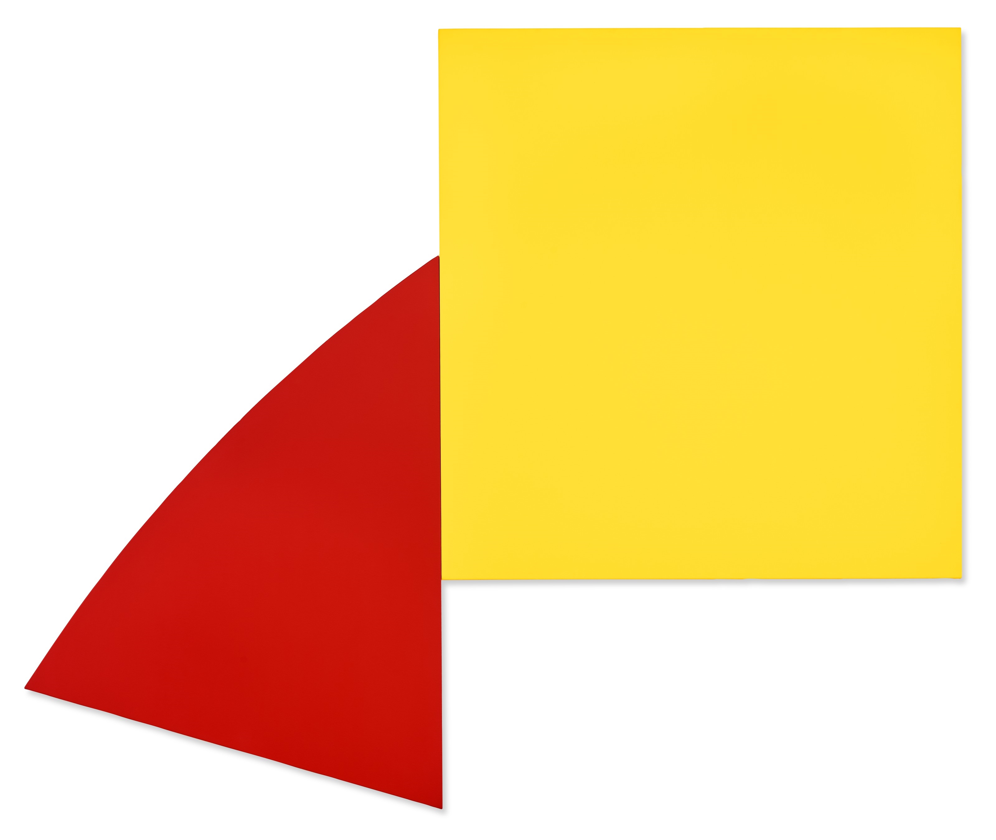 Ellsworth Kelly | Yellow Panel with Red Curve | MutualArt