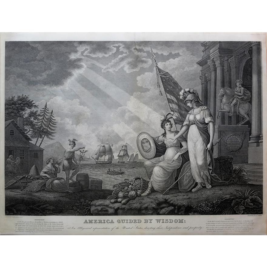 John James Barralet | America Guided by Wisdom | MutualArt