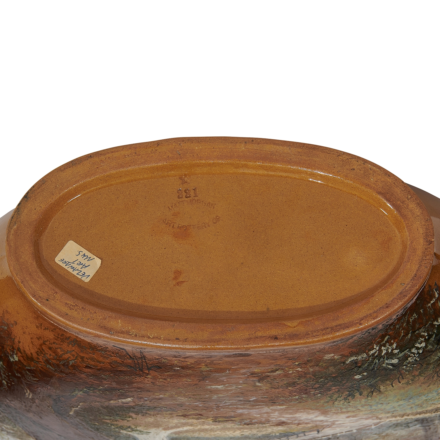 Matt Morgan | large and impressive earthenware pillow vase with ...