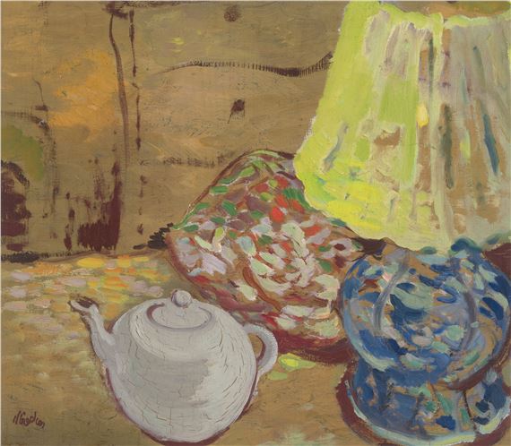 Paul Strecker | Stilleben mit Lampe (1946) | MutualArt