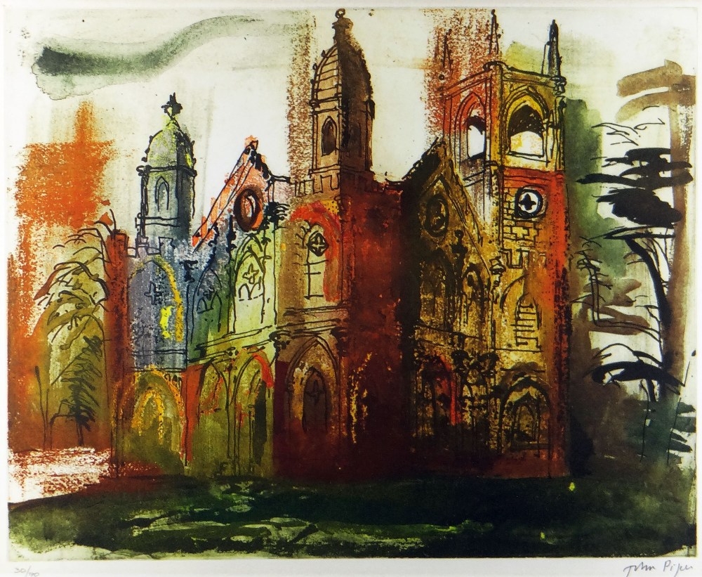 John Piper | Gothic Folly, Stowe (1985) | MutualArt