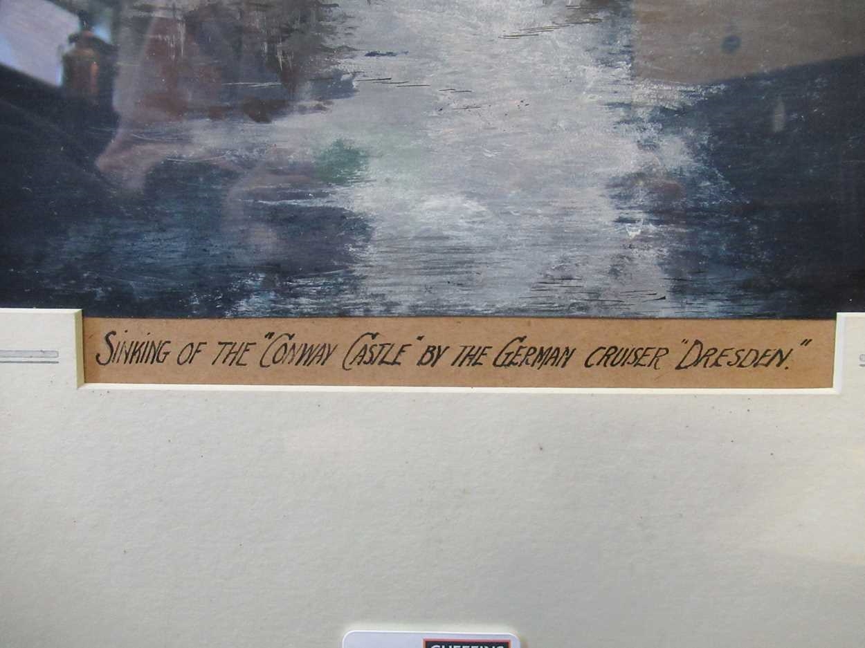 Garman Morris | The Sinking of the Conway Castle by the German cruiser ...