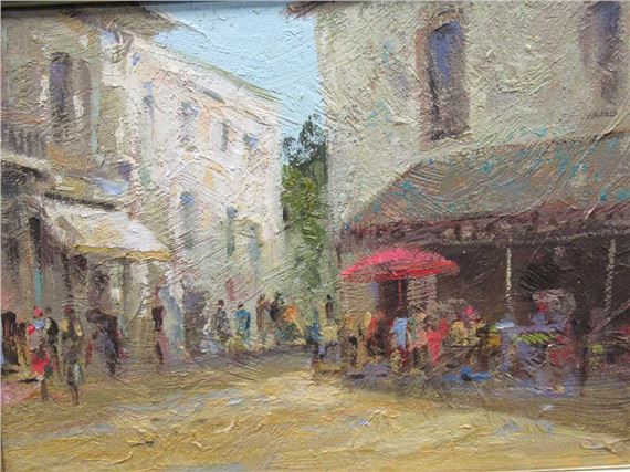 Brian Jull | Continental street scene | MutualArt