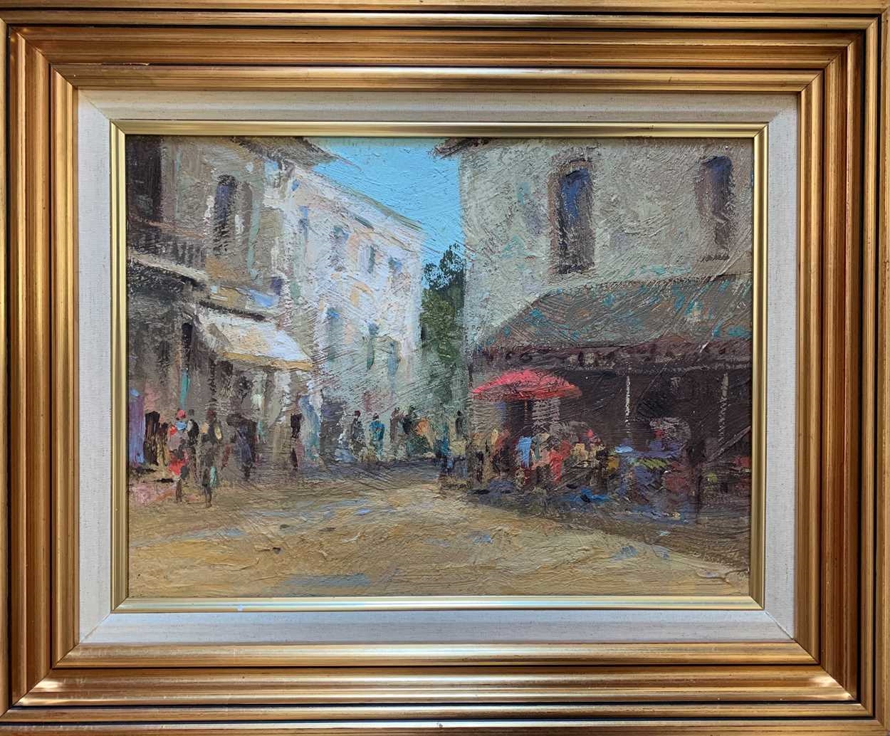 Brian Jull | Continental street scene | MutualArt