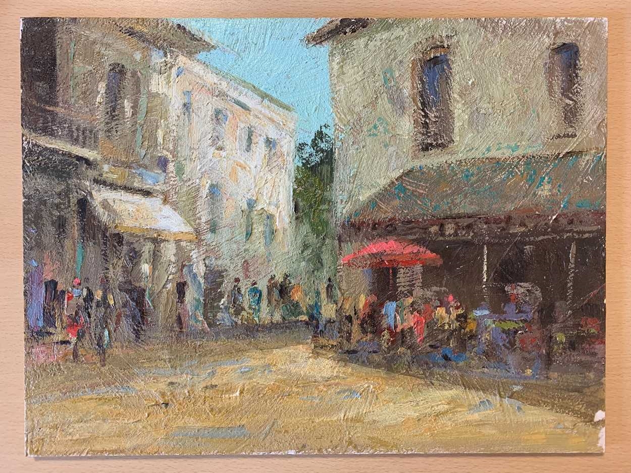 Brian Jull | Continental street scene | MutualArt