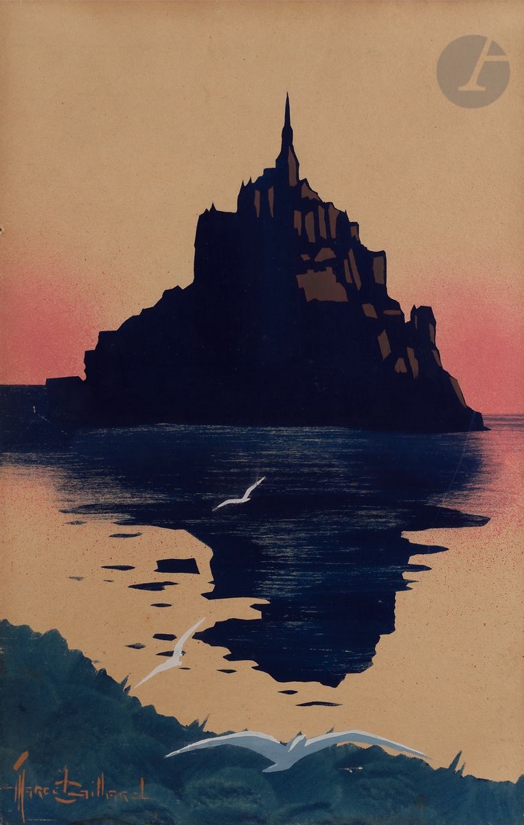 Marcel Gaillard | Le Mont-Saint-Michel au crépuscule | MutualArt