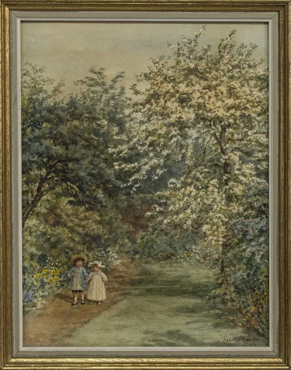 Caroline Paterson Sharpe | A little girl carrying a basket of flowers ...