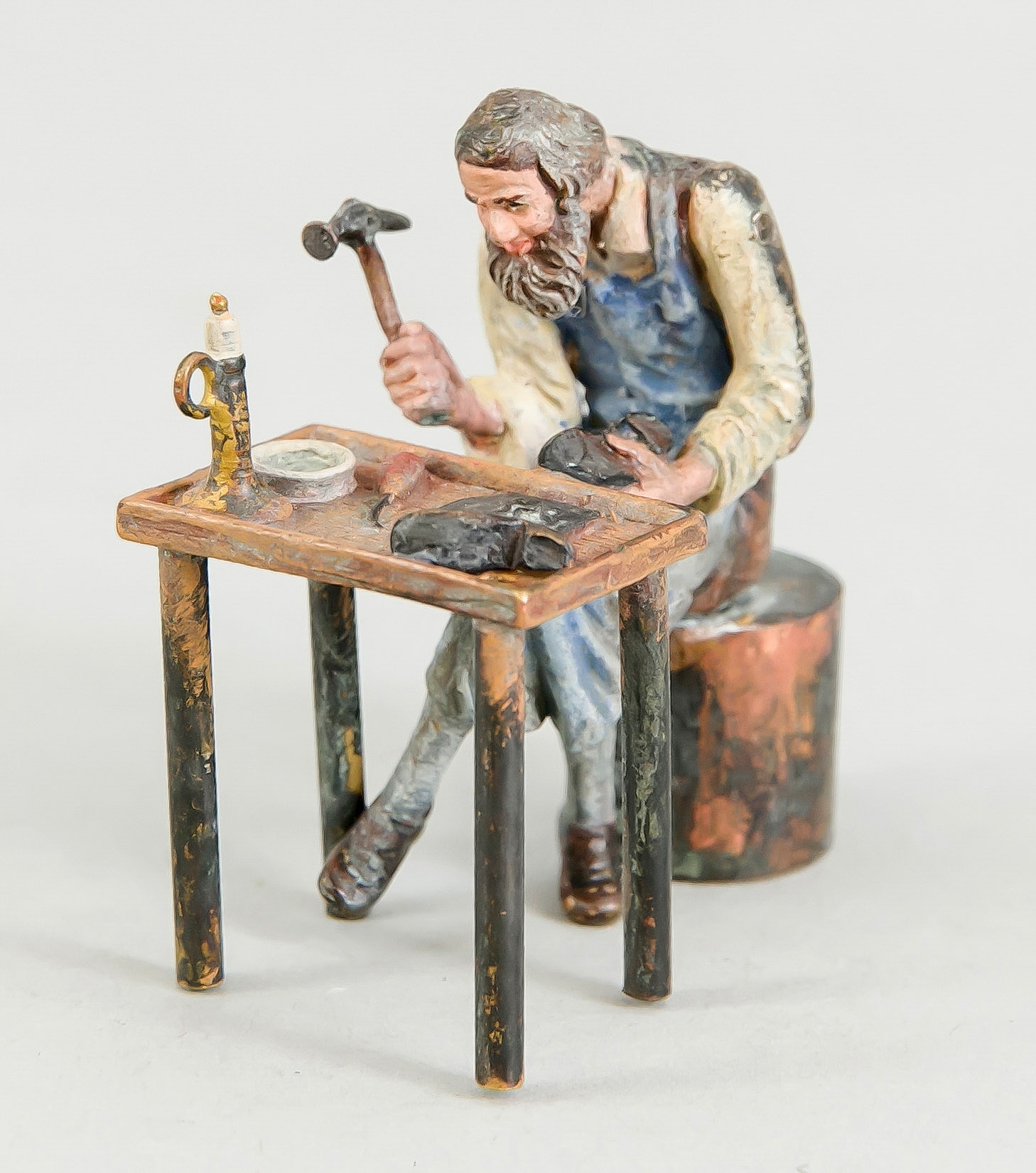 Vienna School, 20th Century | Cobbler at his workbench | MutualArt