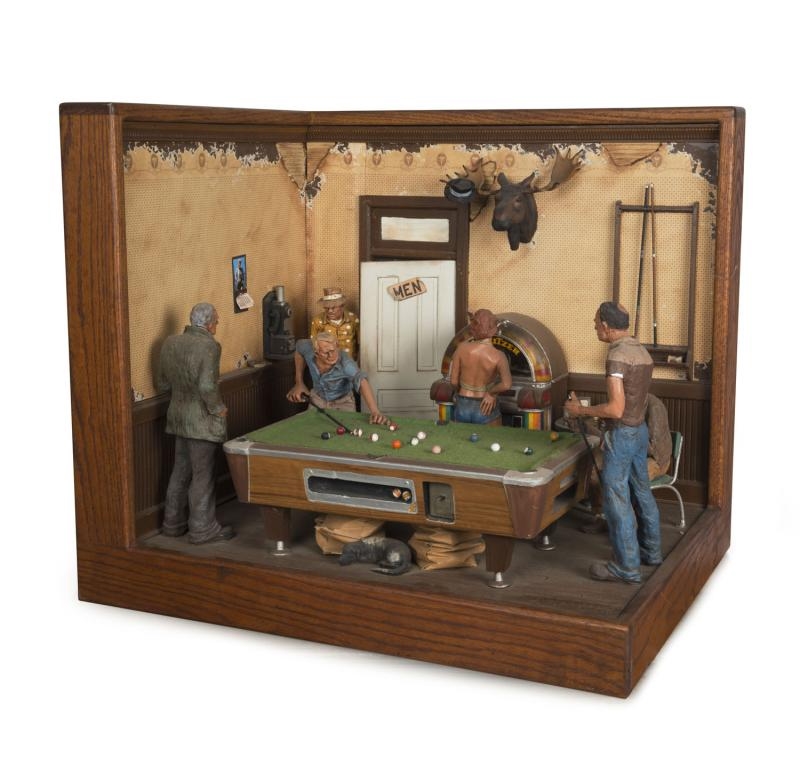 Michael Garman | American bar scene diorama | MutualArt