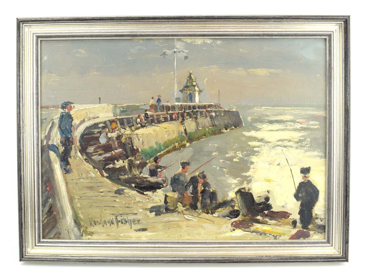 Rowland Fisher | 'Gorleston Pier' | MutualArt