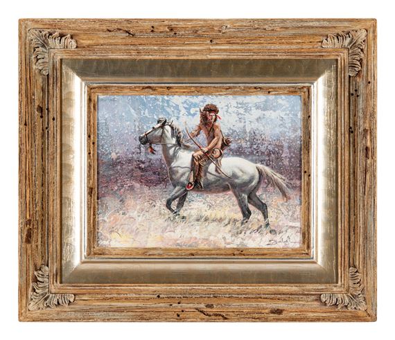 Larry Zabel | Indian on Horse | MutualArt