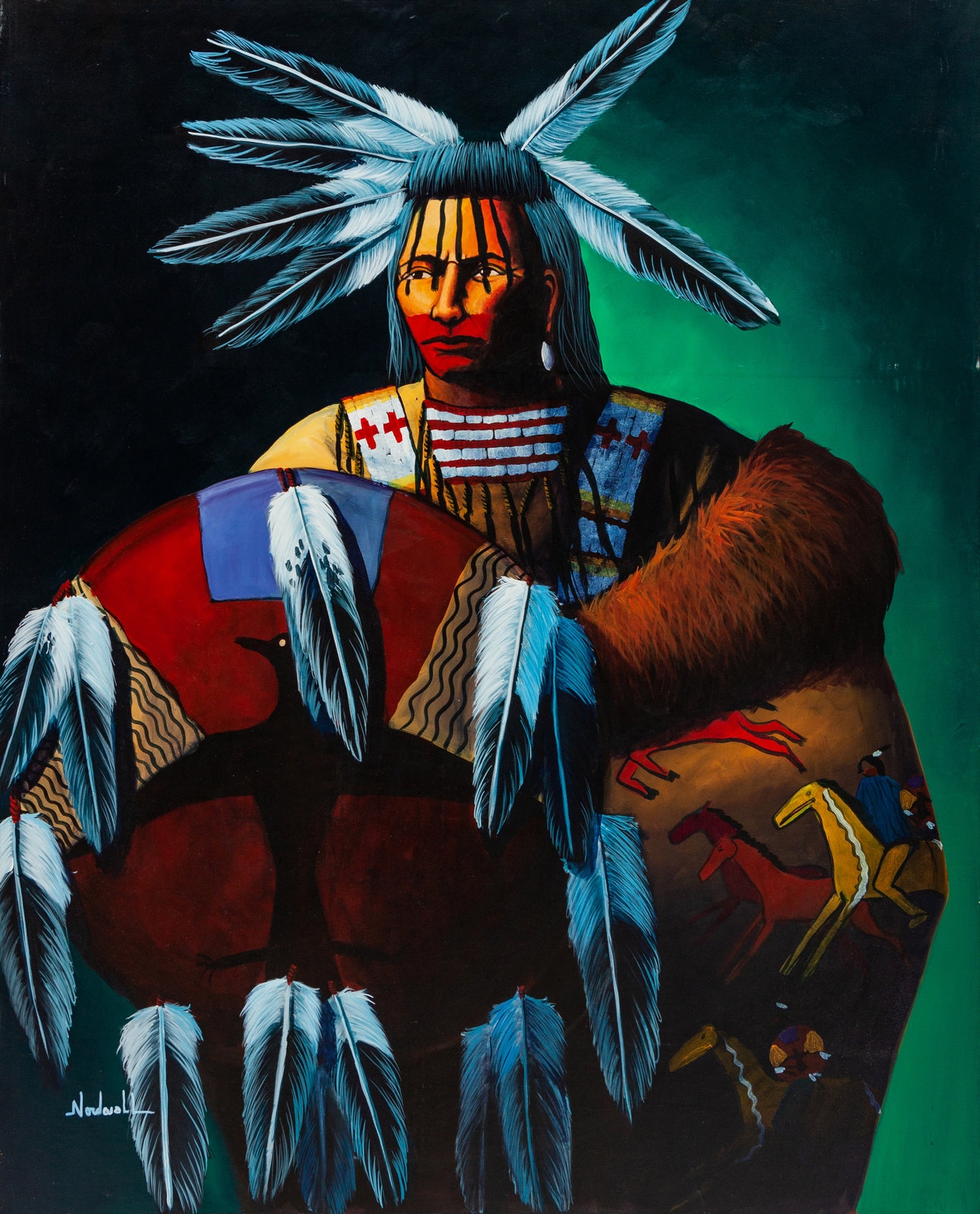 Raymond Nordwall | Deed of a Lakota Warrior (1993) | MutualArt