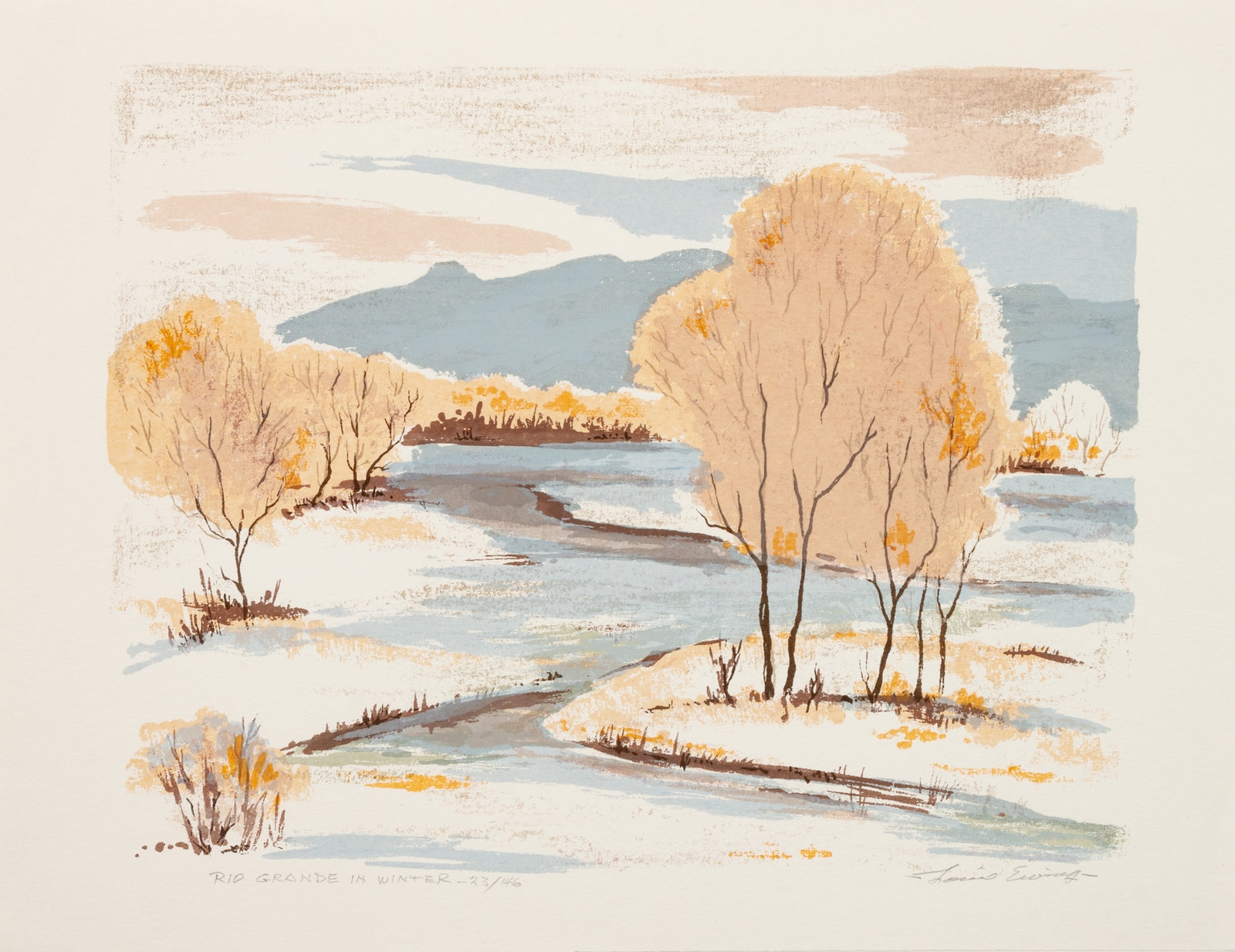 Louie Ewing | Three Horses | MutualArt