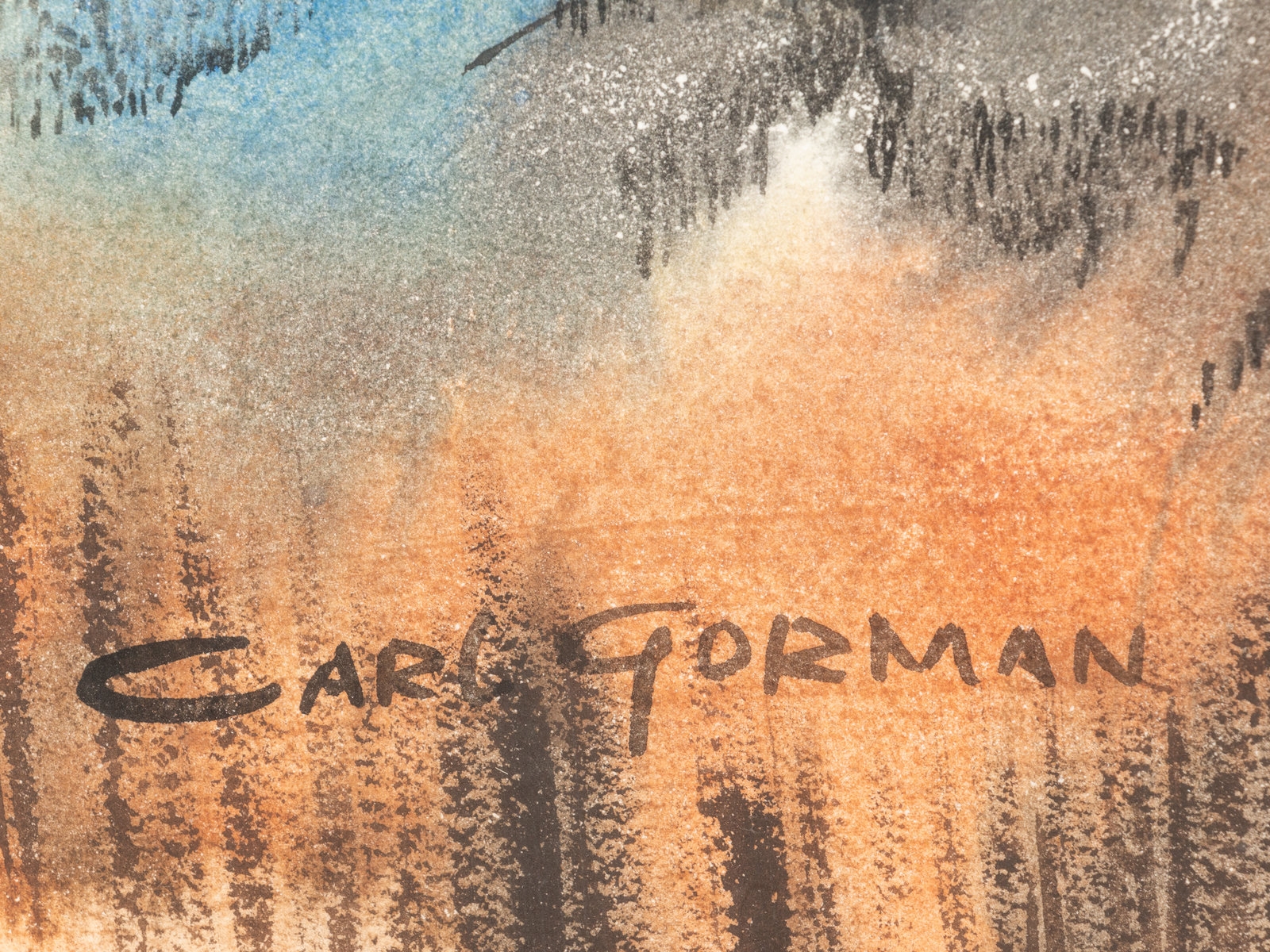 Carl N. Gorman | Taos Mountains | MutualArt