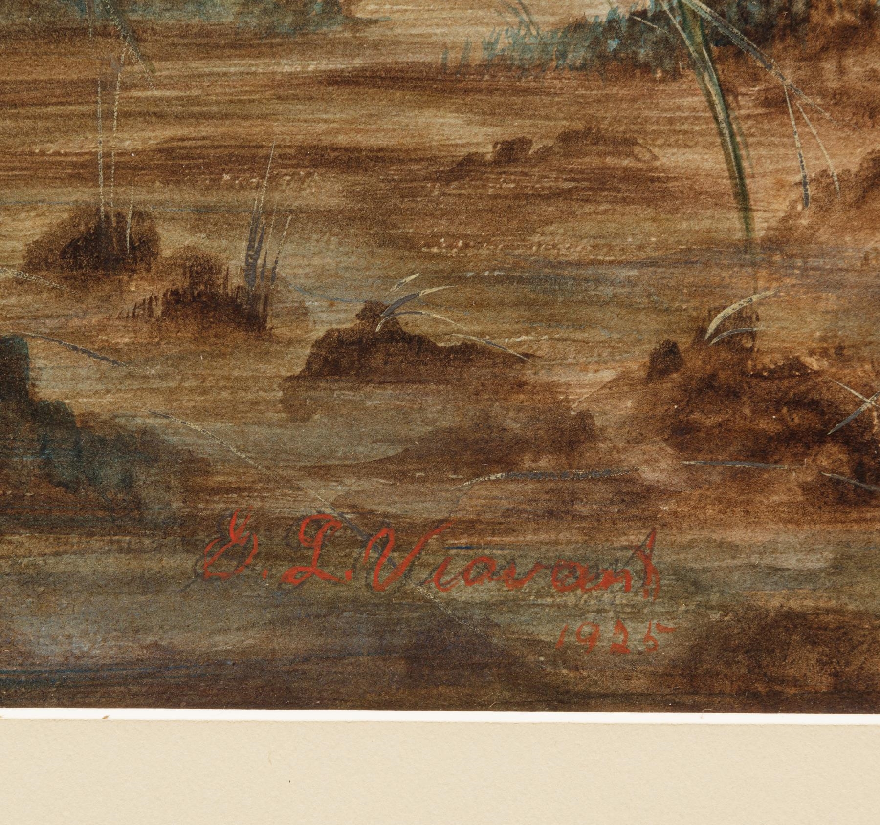 George Louis Viavant | Ducks in Flight (1925) | MutualArt