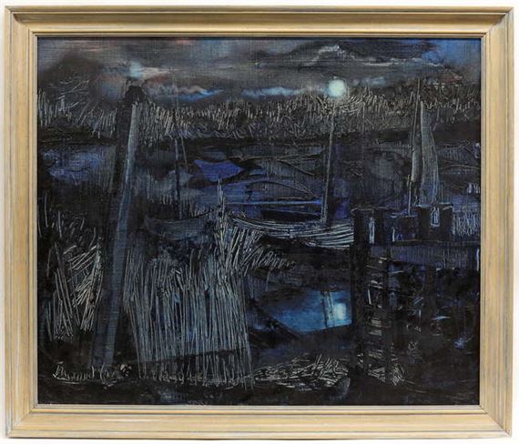 Derek Inwood | View of a pond in moonlight (60) | MutualArt