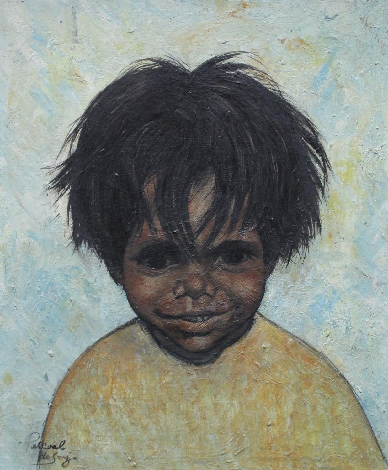 Pascal de Souza | Boy With Frightful Hair | MutualArt