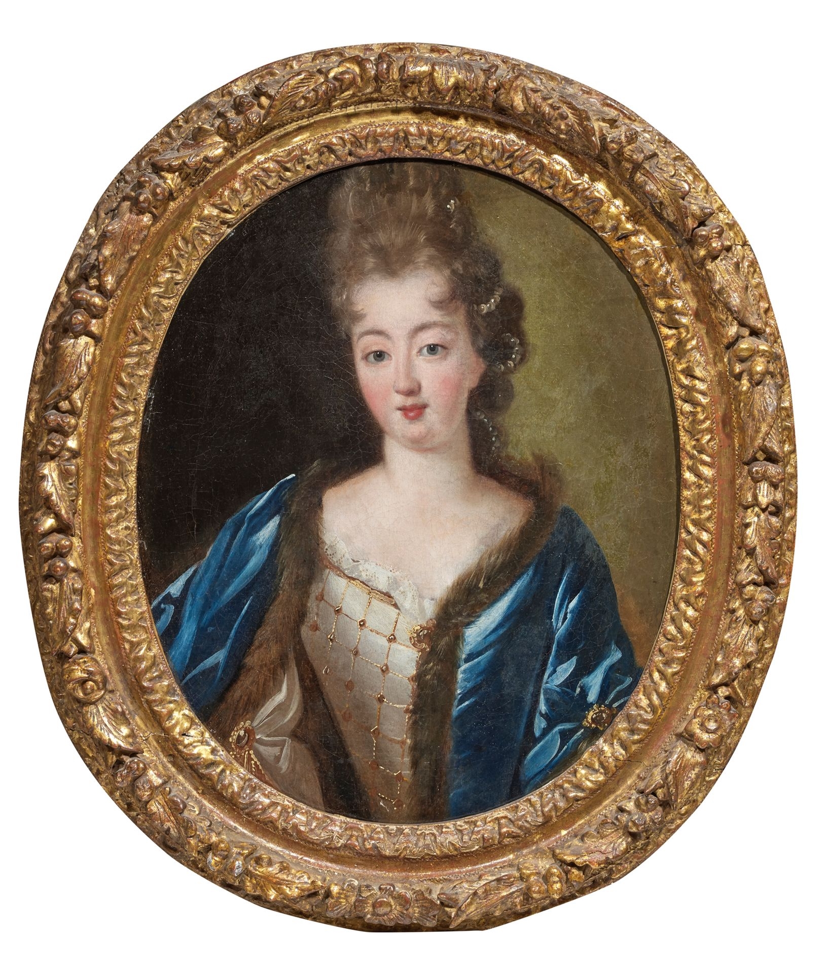 Pierre Mignard | Portrait of a woman with a blue coat | MutualArt