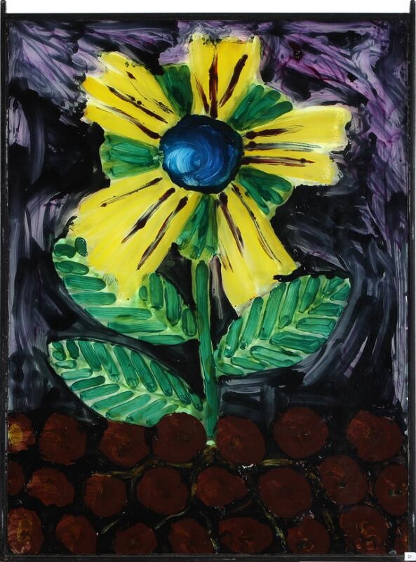 Lars Ravn | Composition with sunflower (1973) | MutualArt