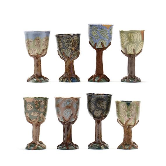 Jane Peiser | A Set of Eight Wine Goblets | MutualArt