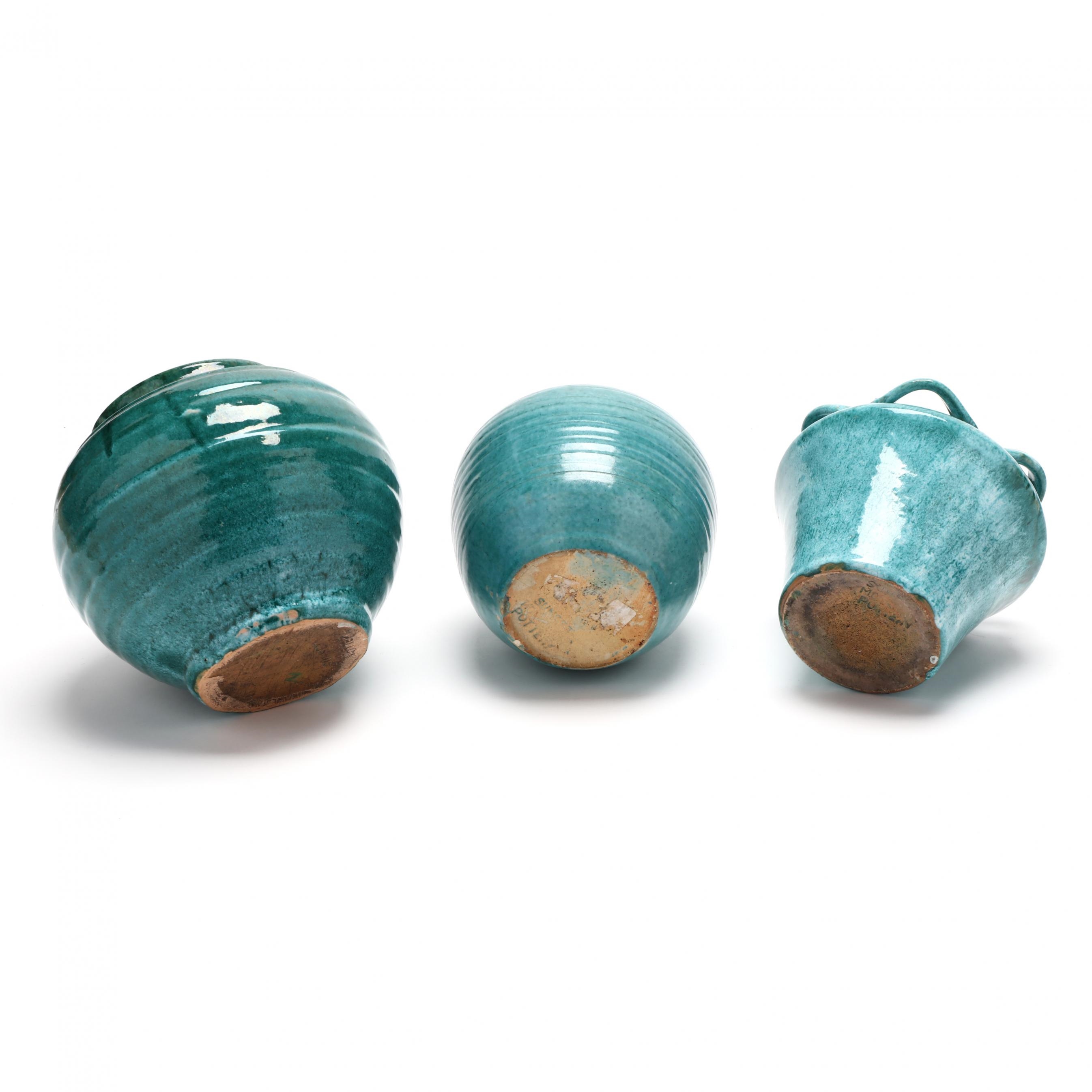 Cole Pottery | Three Vessels | MutualArt