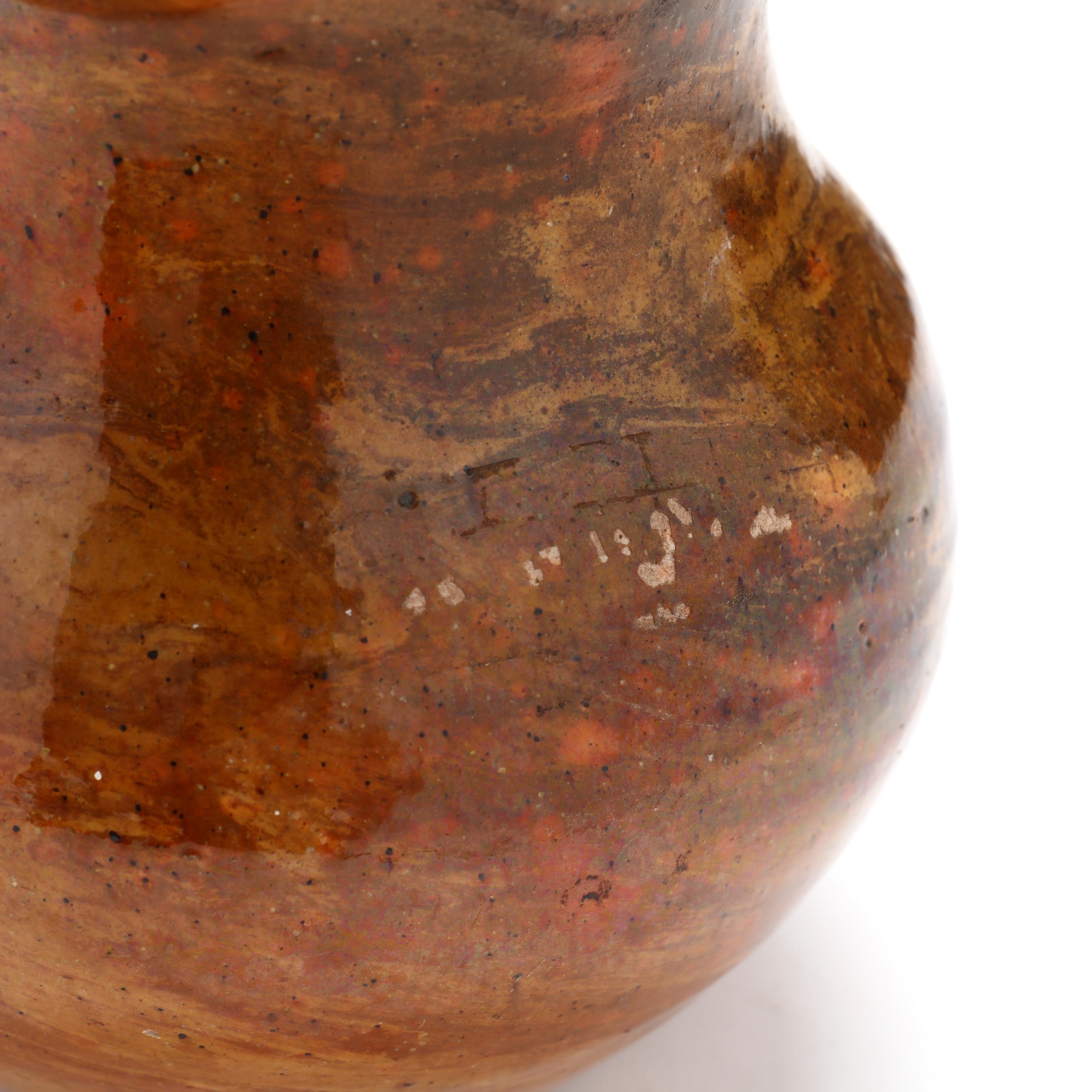 North State Pottery | Swirl Clay Ruffled Rim Vase | MutualArt