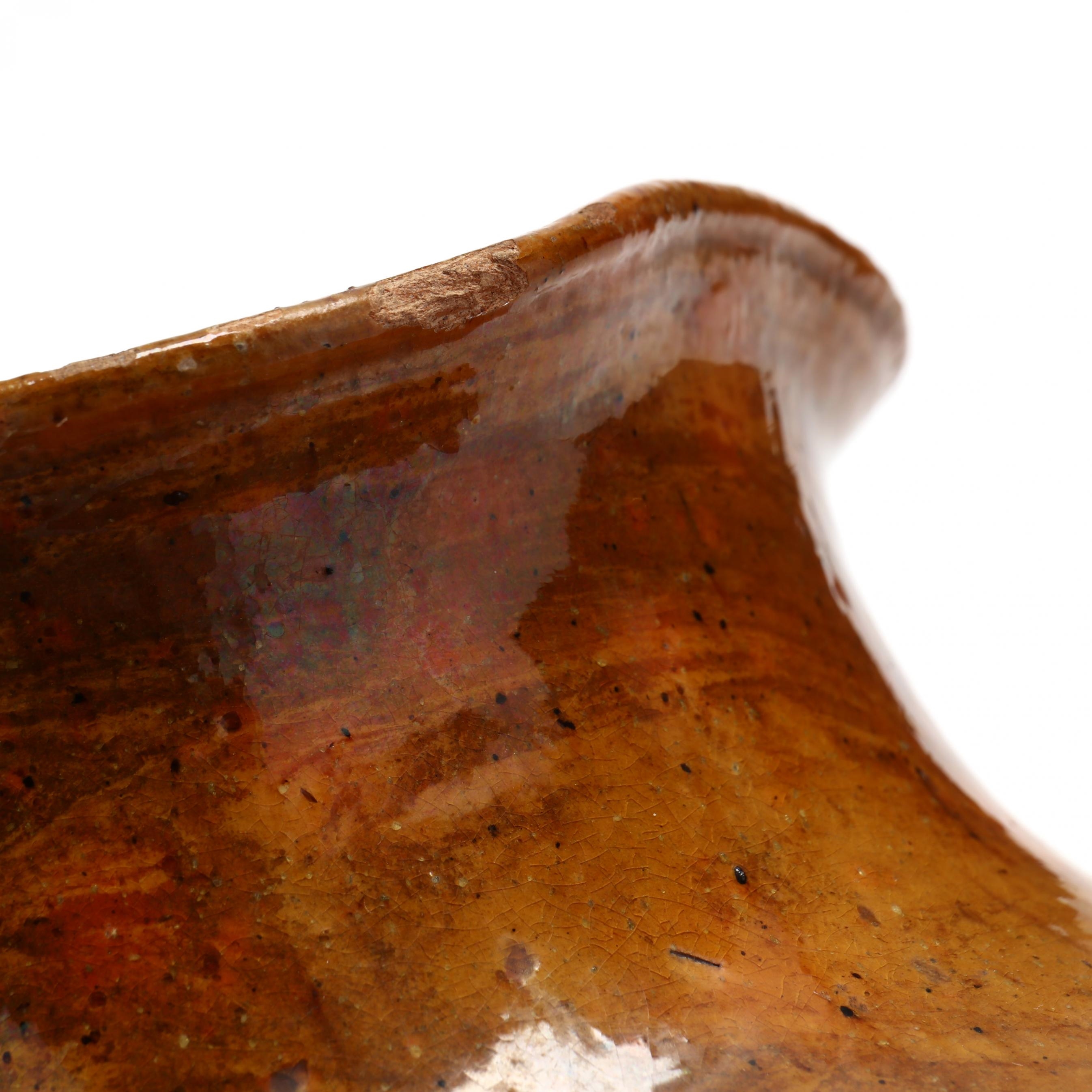 North State Pottery | Swirl Clay Ruffled Rim Vase | MutualArt