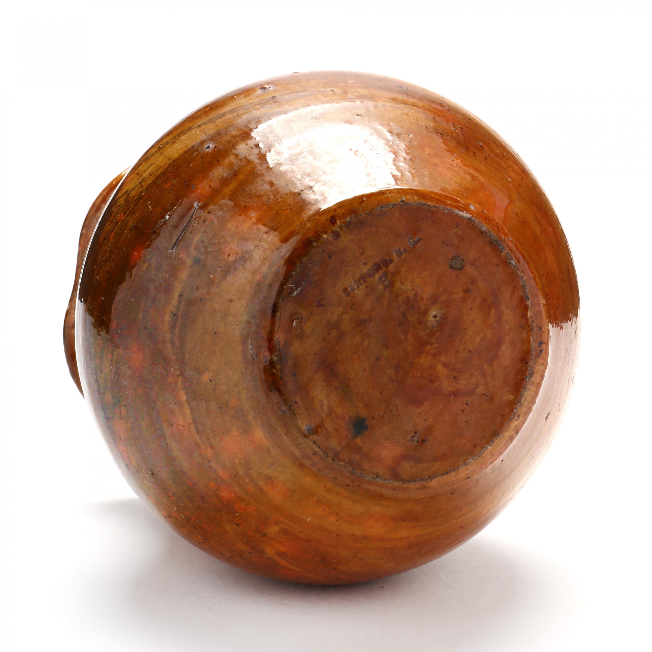 North State Pottery | Swirl Clay Ruffled Rim Vase | MutualArt