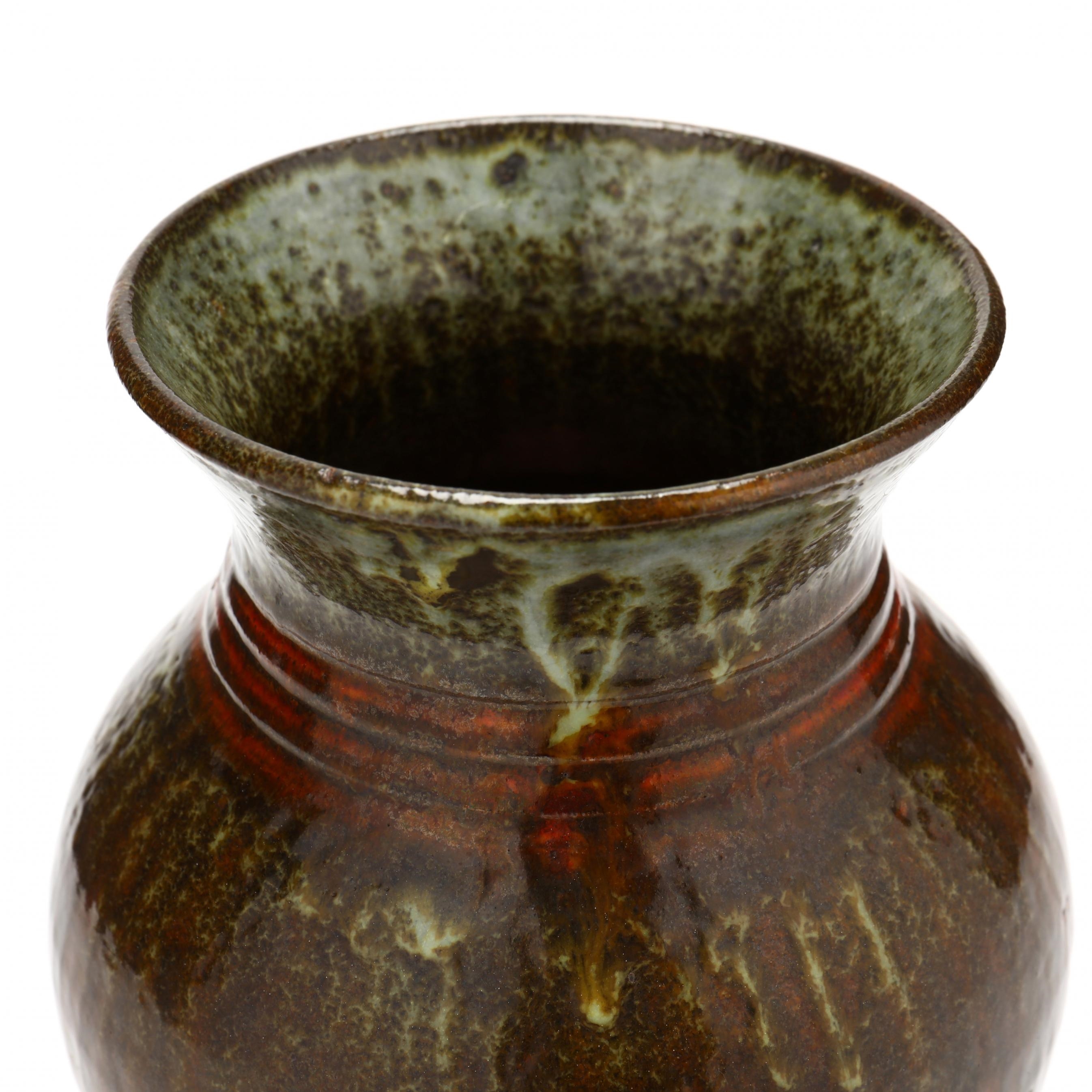 Cole Pottery | Tooled Rim Vase | MutualArt