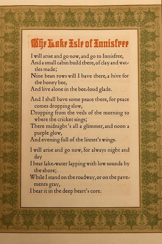 William Butler Yeats | The Lake Isle of Innisfree | MutualArt