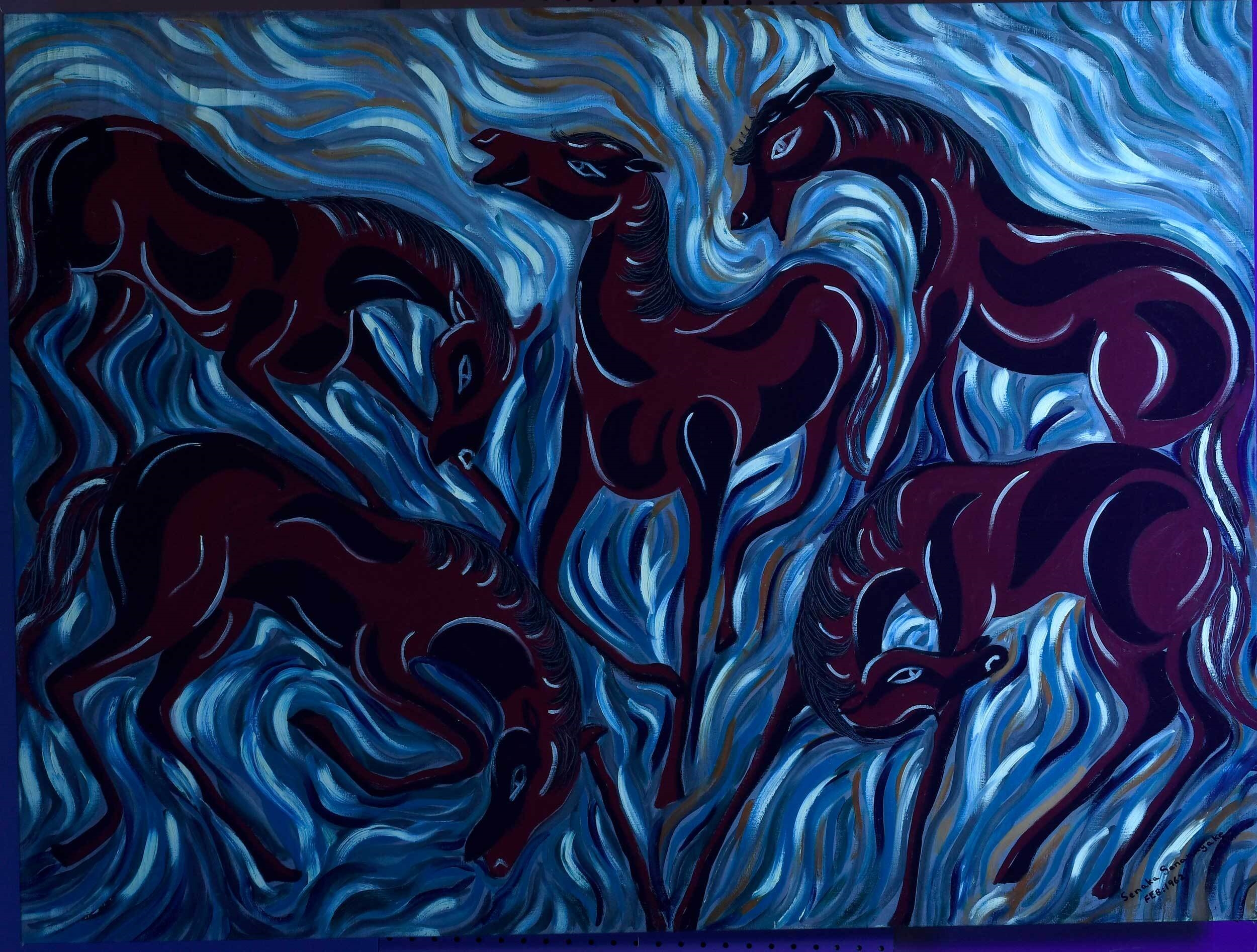 Senaka Senanayake | Red Horses (1962) | MutualArt