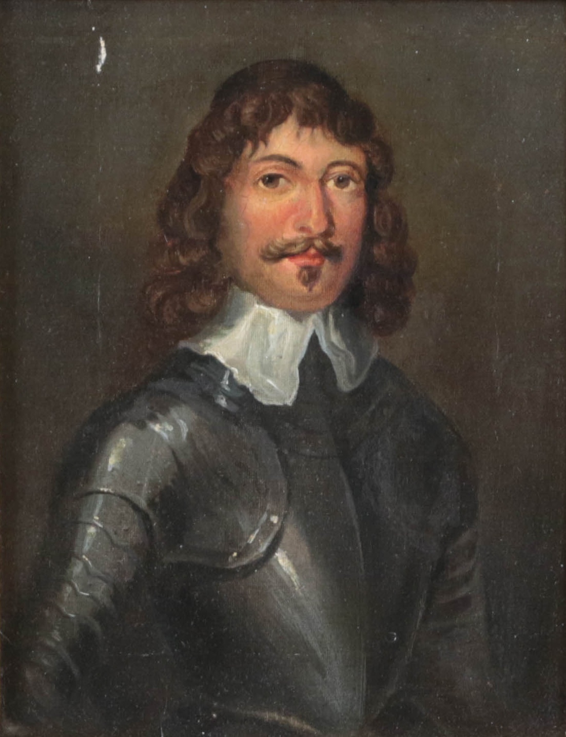 William Dobson | Portrait of a man in wearing armour, half length ...