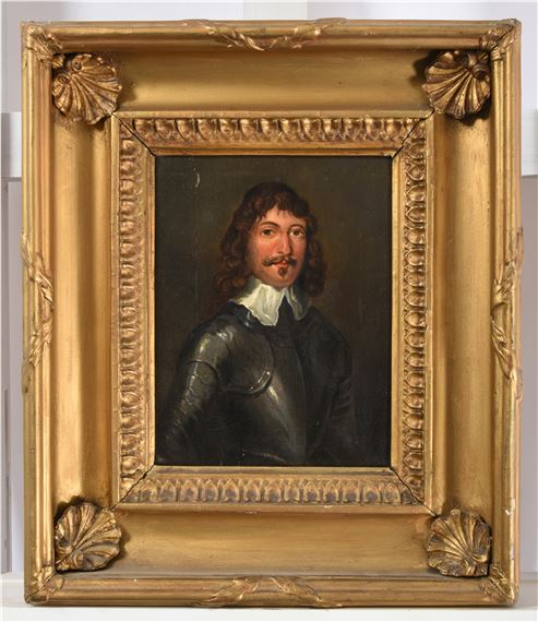 William Dobson | Portrait of a man in wearing armour, half length ...