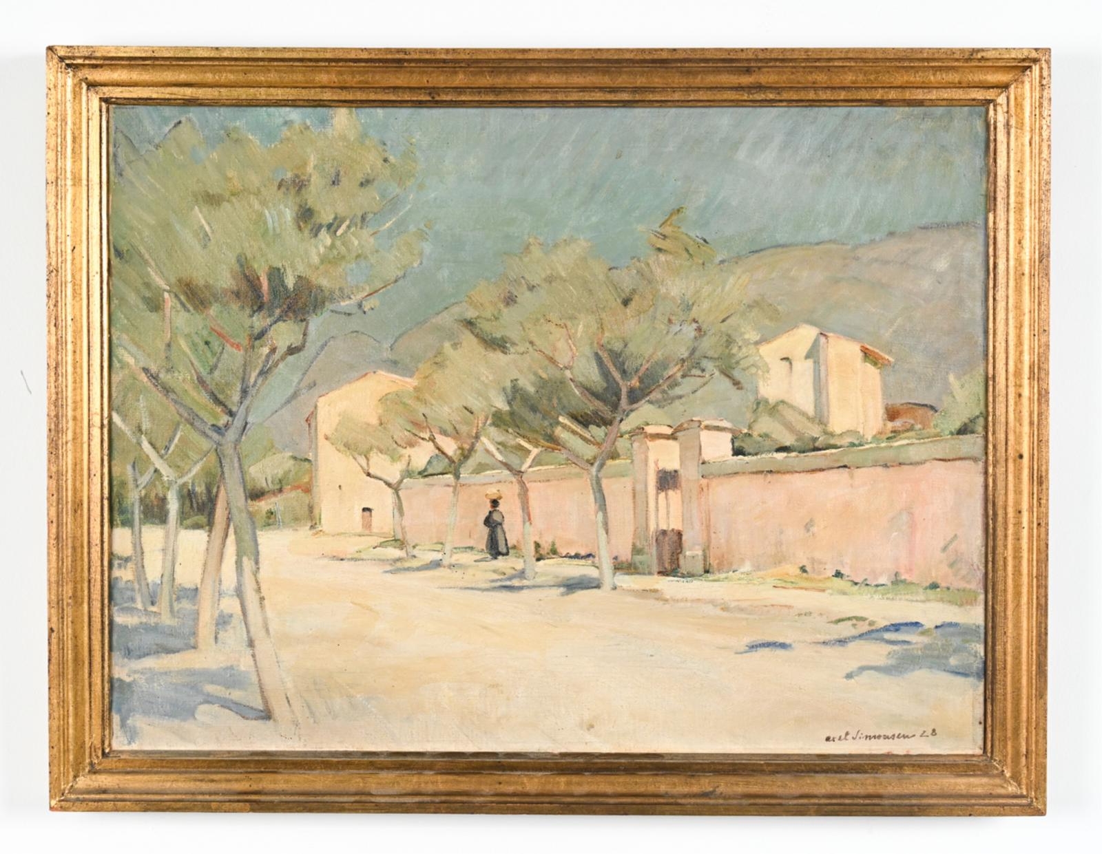 Axel Bjerre Simonsen | Street scene (1928) | MutualArt